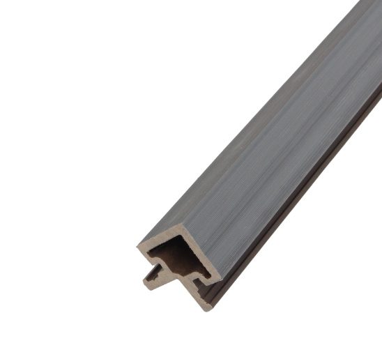 Slatted Cladding Corner Trim Stone Grey 2.5m - Benfleet Plastic Warehouse